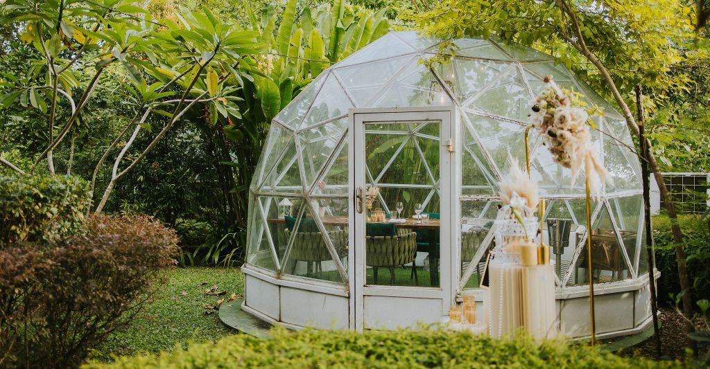 Romantic Private Dining in the Garden Dome - The Summerhouse